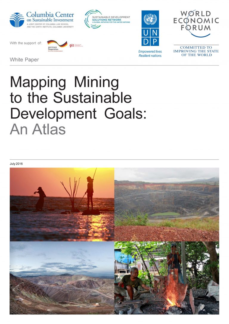 Mapping Mining to the Sustainable Development Goals: An Atlas ...
